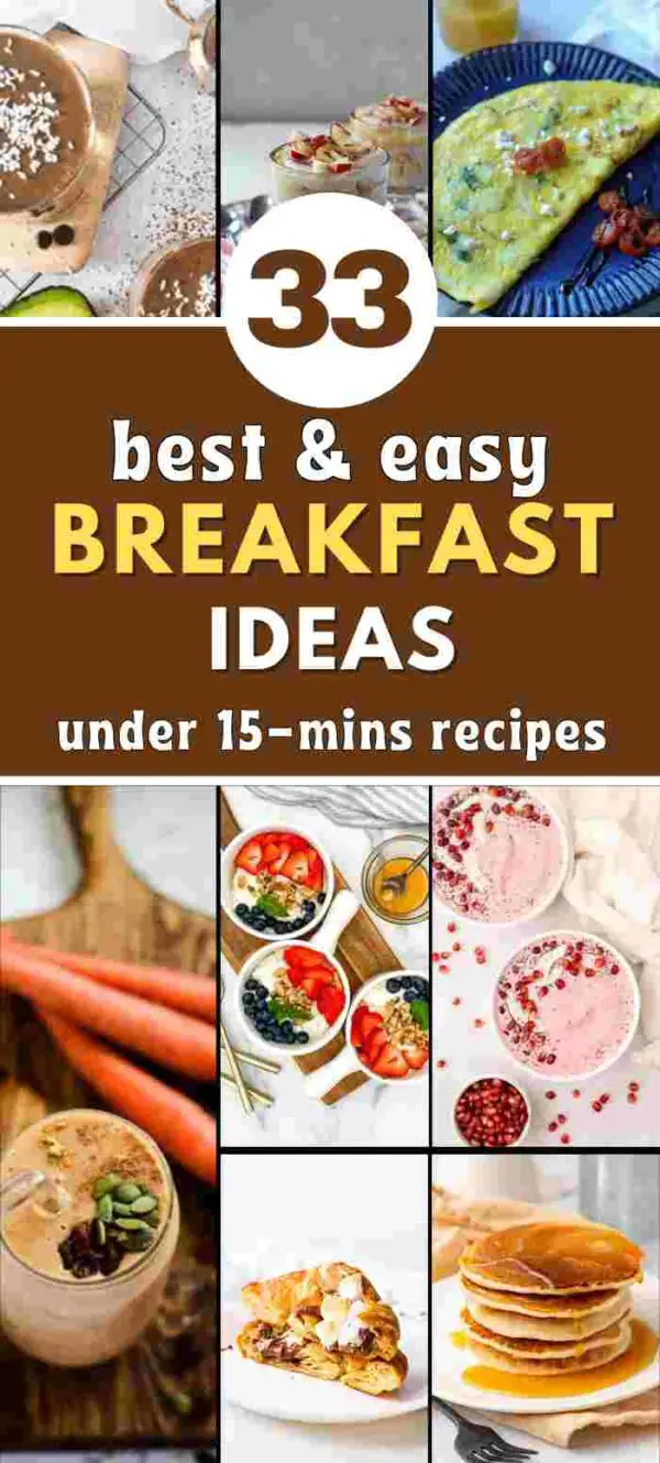 33 Quick Breakfast Ideas For Busy Mornings | Breakfast Recipes Under 15 ...