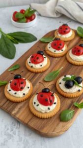 Ladybug Appetizers: Easy Bite-Size Caprese Snacks for Parties ...